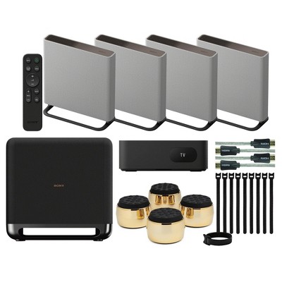Sony BRAVIA Theater Quad with Sony SASW5 300W Wireless Subwoofer bundle ...