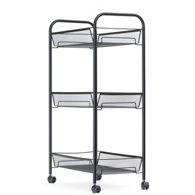 Mind Reader 3-tier Mesh Wire Rolling Crafting Supply Cart : Target