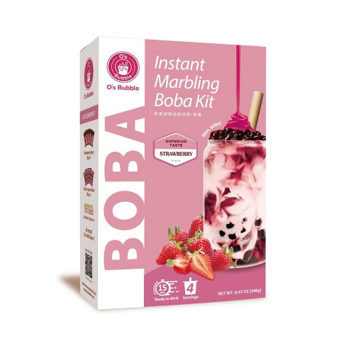 O's Bubble Instant Marbling Boba Kit 4c-strawberry - 8.47oz : Target