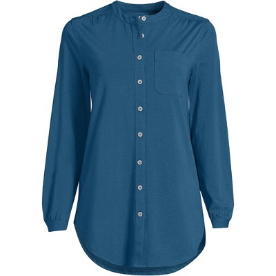 Lands' End Women's Plus Size Long Sleeve Jersey A-line Tunic - 3x ...