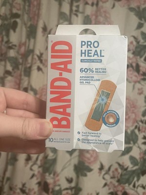Band-aid Brand Pro Heal Adhesive Bandages With Hydrocolloid Gel Pads ...