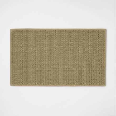 20"x34" Antimicrobial Bath Rug Olive Green - Threshold™ : Target