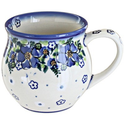 Blue Rose Polish Pottery Hannah Bell Shaped Mug : Target