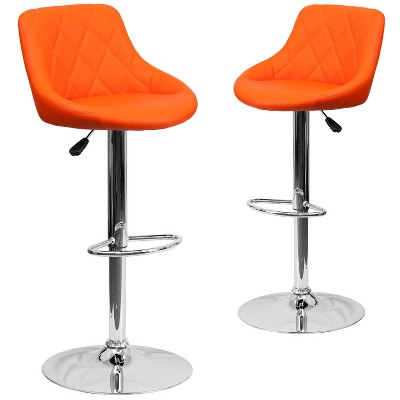 Target orange bar stools store
