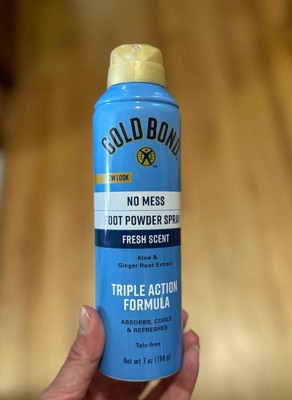 Gold Bond No Mess Foot Powder Spray - 7oz : Target