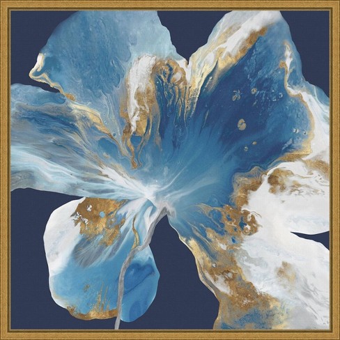 16" X 16" Liquid Enigma I By Eva Watts Framed Canvas Wall Art - Amanti ...