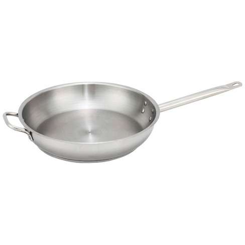 Winco Frying Pan, Stainless Steel, 14" Dia : Target
