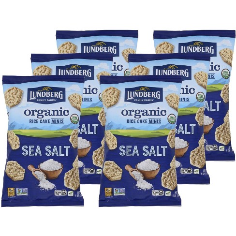 Lundberg Organic Sea Salt Rice Cake Minis - Case Of 6/5 Oz : Target