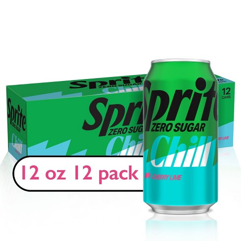 Sprite Zero Chill Cherry Lime Natural Flavor Soda - 12pk/12 Fl Oz Cans ...