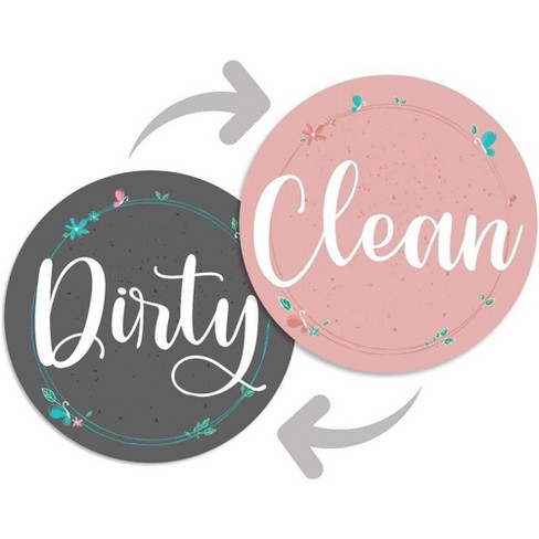 Dishwasher Magnet Clean Dirty Sign Indicator, Double Sided Dishwasher ...