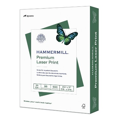 Hammermill Premium Laser Print Paper, 98 Bright, 24 Lb Bond Weight, 8.5 ...