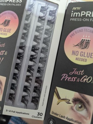 Kiss Impress Press-on Falsies No-glue False Eyelash Clusters Kit ...
