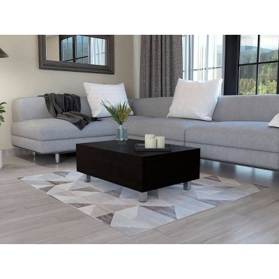 Castalia Coffee Table Black - Threshold™: Round Wood Design, Spot Clean ...