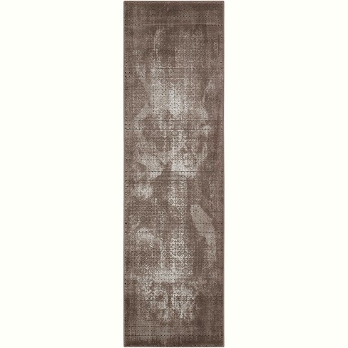 Nourison Karma Krm01 Ash Area Rug 2'2" X 7'6" : Target