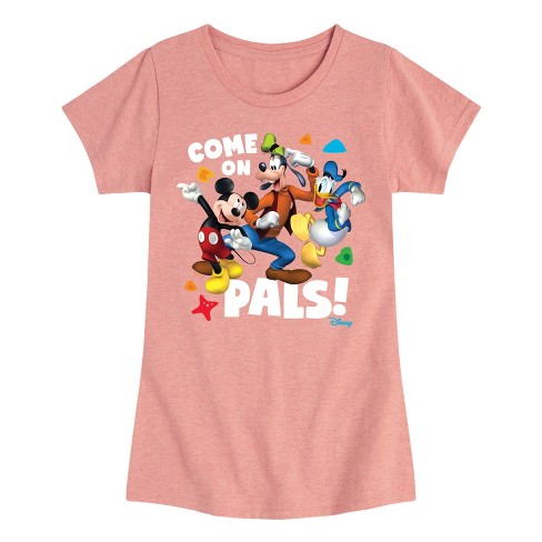 Disney Come On Pals Fitted Short Sleeve Graphic T-shirt - Desert Pink ...