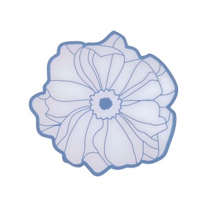 Unique Bargains Flower Shape Polyvinyl Chloride Trivet : Target