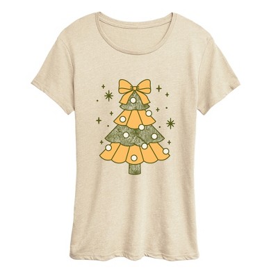 Women's - Instant Message - Camo Christmas Tree Short Sleeve Graphic T ...