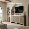 BALHAM TRADE- Set of 2 Travertine Look Top locker, With Fluted Reeded 2 ...