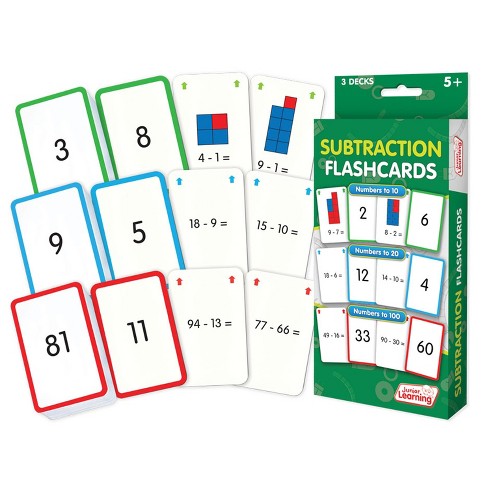Junior Learning Subtraction Flashcards : Target
