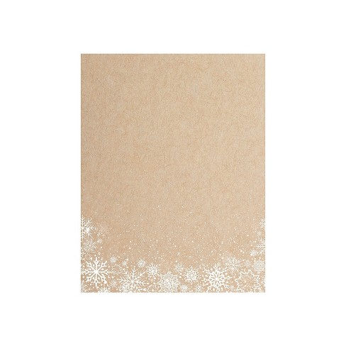 Great Papers! White Snowflakes Seasonal Letterhead Brown 80/pack ...