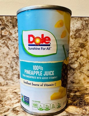 Dole 100% Pineapple Juice - 46 Fl Oz Can : Target