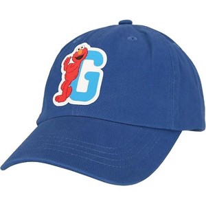 Sesame Street Elmo Kids Toddler Cap with Initial (G) Blue, Toddler Boys ...