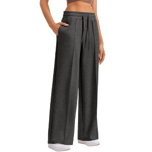 Pinspark Wide Leg Sweatpants for Women's High-waist Loose Fitting Pants ...