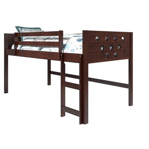 Donco Kids Circles Twin Cappuccino Low Loft Bed : Target