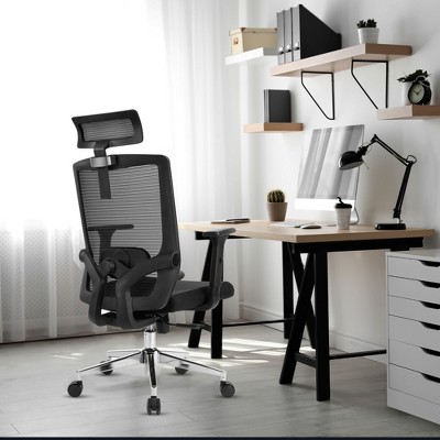 Yaheetech High Back Mesh Office Desk Chair With Multi-adjustable ...