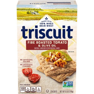 Triscuit Fire Roasted Tomato & Olive Oil Flavored Crackers - 8.5oz : Target