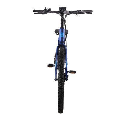Gotrax Adult Transfer 27.5" Step Over Electric Hybrid Bike - Blue : Target