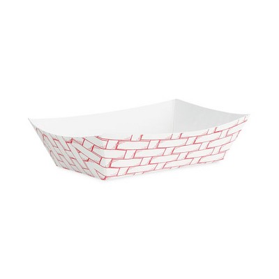 Boardwalk Paper Food Baskets, 0.25 Lb Capacity, 2.69 X 4 X 1.05, Red ...