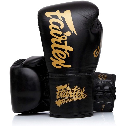 Fairtex Glory Bglg1 Laced Black Kick Boxing Glove Black 10 Oz : Target