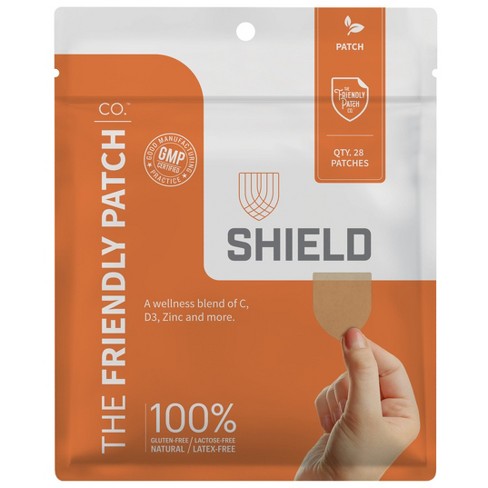 The Friendly Patch Shield 28 Patches Immune Support D3, C & Zinc Patch ...