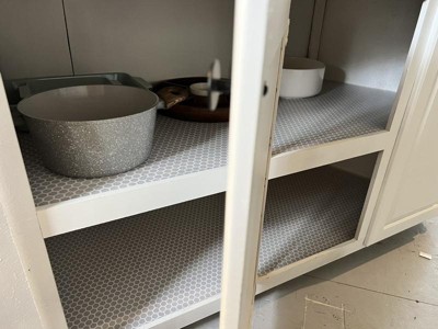 Con-tact 18"x16' Adhesive Shelf Liner - Simple Honeycomb Gray : Target