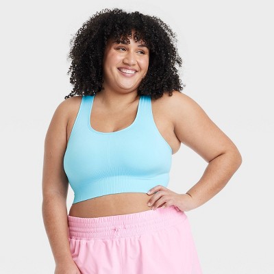 Women's Seamless Medium Support Racerback Midline Sports Bra - All In ...