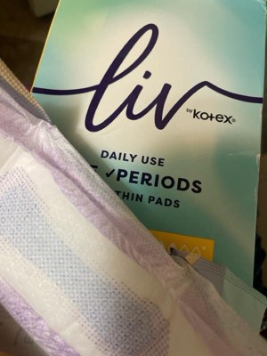 Liv By Kotex Period & Pee Regular Absorbency Ultra Thin Pads - 28ct ...