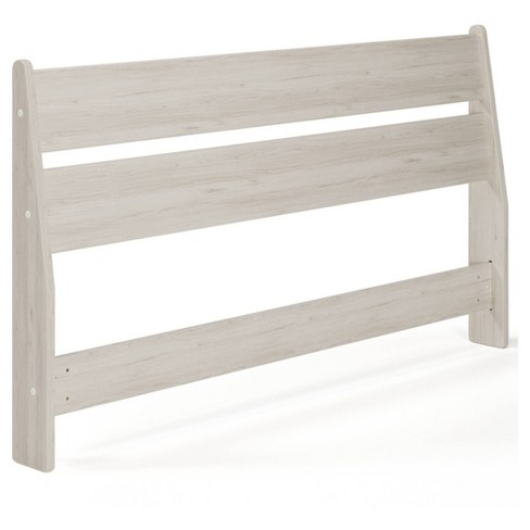Queen Socalle Panel Headboard Natural: Chic Oak Grain, Unupholstered ...