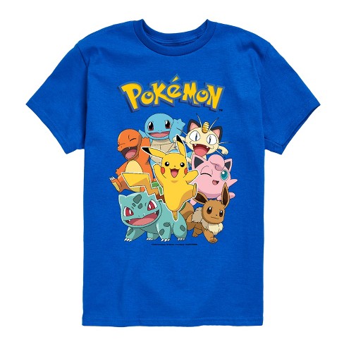 Boys' Pokemon Pikachu Eevee Jigglypuff Charmander Squirtle Bulbasaur ...