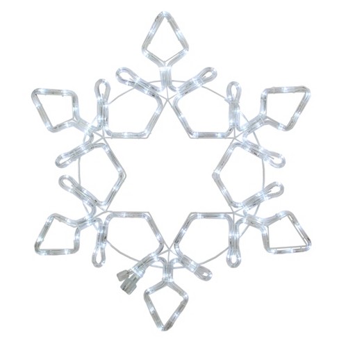 Northlight 24" White Commercial Size Led Rope Light Snowflake Christmas ...