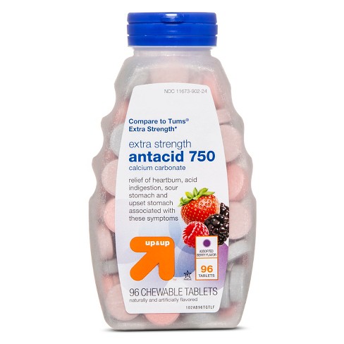 Extra Strength Antacid Assorted Berry Chewable Tablets - 96ct - Up & Up ...