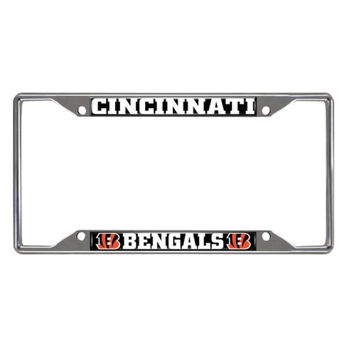 Nfl Cincinnati Bengals Stainless Steel License Plate Frame : Target