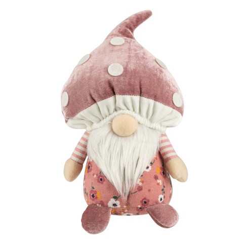 Northlight 10.5" Pink Springtime Floral Mushroom Gnome : Target