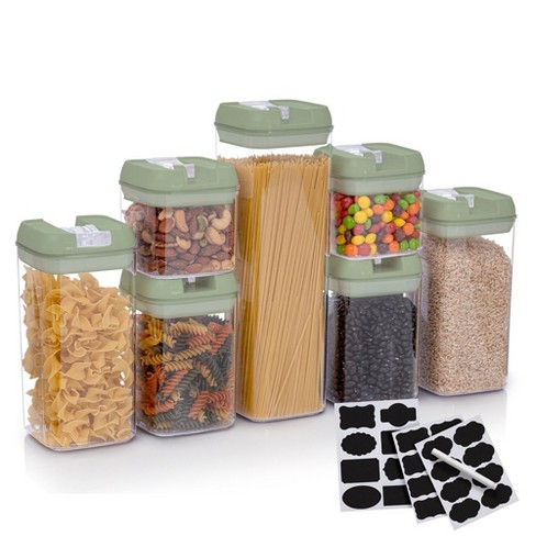Cheer Collection Airtight Food Storage Containers, Set Of 7 (olive ...