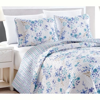 Great Bay Home April Morning Floral Printed Quilt Set : Target