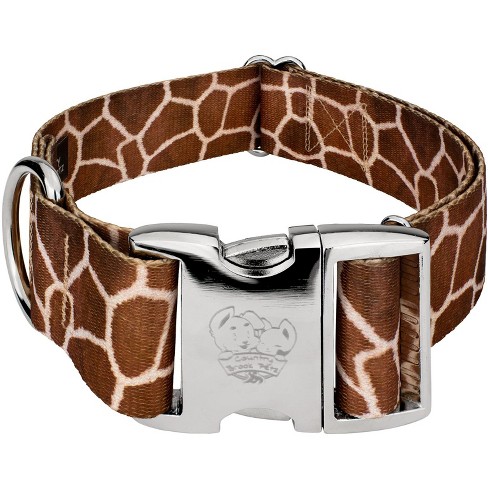 Country Brook Petz 1 1/2 Inch Premium Giraffe Dog Collar : Target