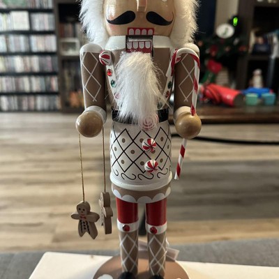 Northlight 14" Beige And Red Gingerbread Chef Christmas Nutcracker : Target