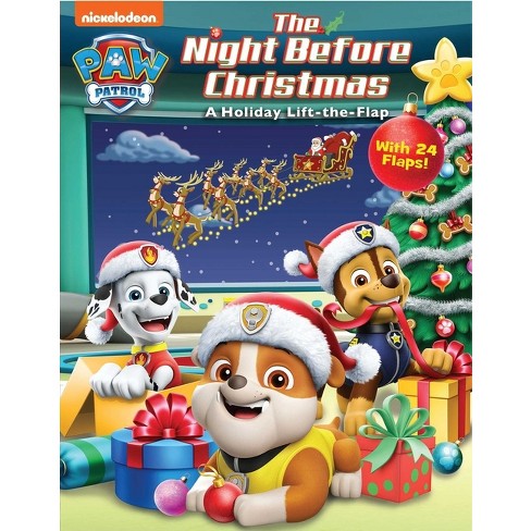 Paw Patrol: The Night Before Christmas - (lift-the-flap) By Editors Of ...