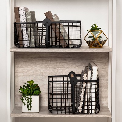 Decorative Basket With Wood Handles Collection - Brightroom™ : Target