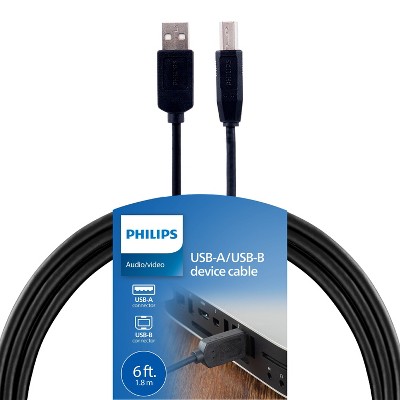 Philips 6' Usb 2.0 Universal Kit With Usb-c - Black : Target